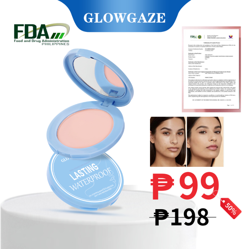 GLOWGAZE Oil Control Face Powder Matte Waterproof Flawless Setting ...