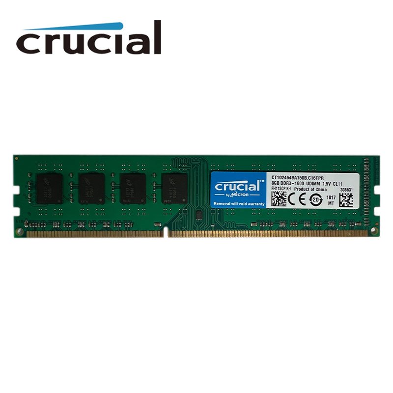 Crucial 4GB 8GB DDR3 1333MHz 1600MHz 1866MHz Desktop Memory 8GB DDR3L 1600MHz 1.35V Computer RAM ...