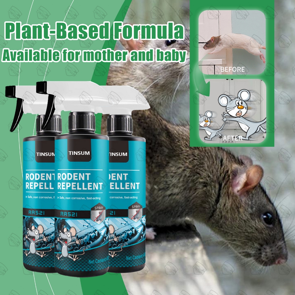Rat Killer 480ML Powerful Rat Repellent Spray Effective Anti-Rat Spray ...