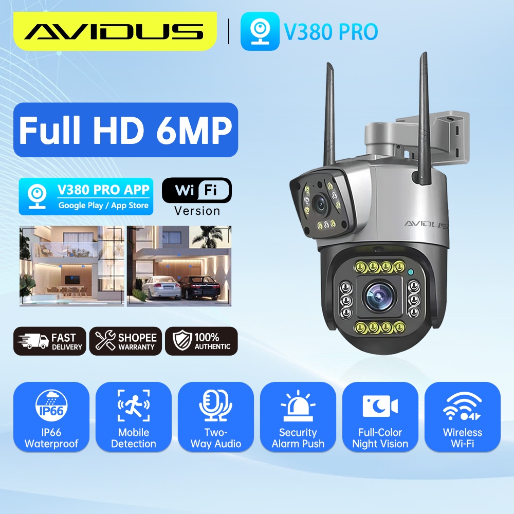 AVIDUS x V380 PRO C31 Dual Lens CCTV HD 1080P Wireless Wifi Q30s ...