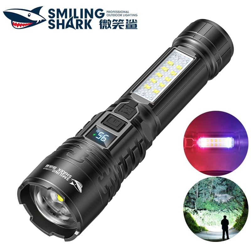 SmilingShark SD5406 LED Powerful Flashlight with Custom Lens Torch ...