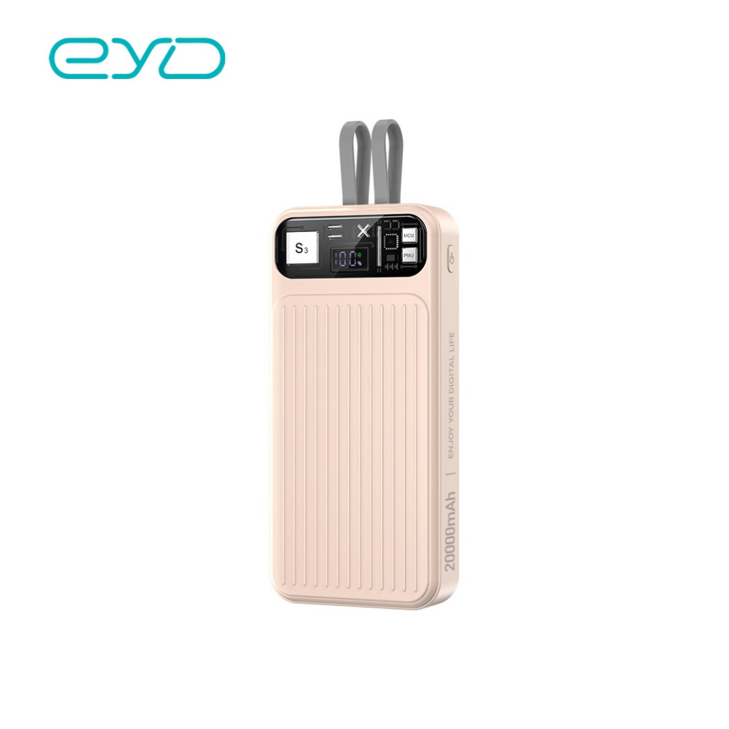 EYD JS29 Powerbank 20000mAh PD22.5W Power Bank Built with cable ...