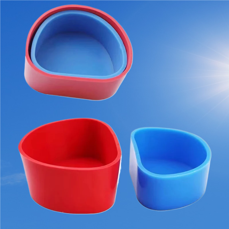 Dental Denture Silicone Box Red/blue Braces Placement Box Dental ...