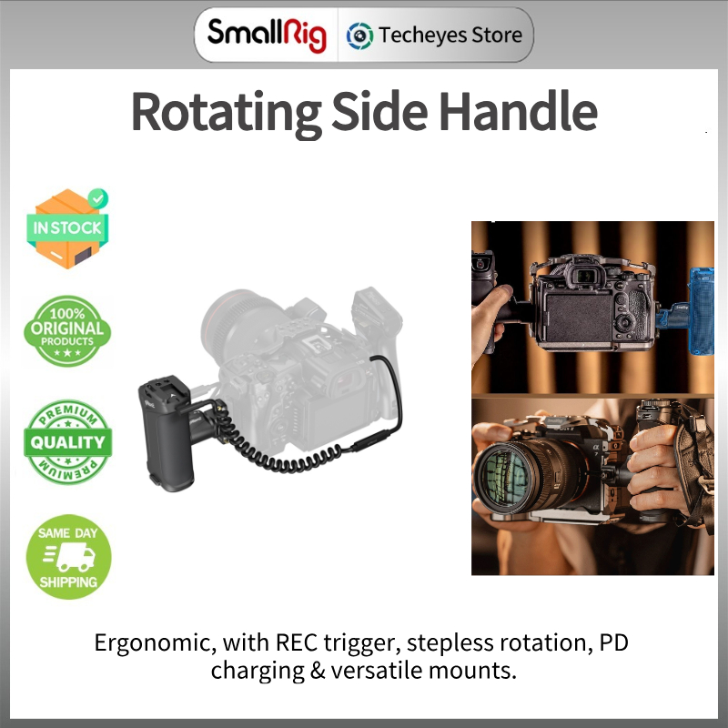 SmallRig Rotating Side Handle with Trigger REC for Sony Alpha 7 IV ...
