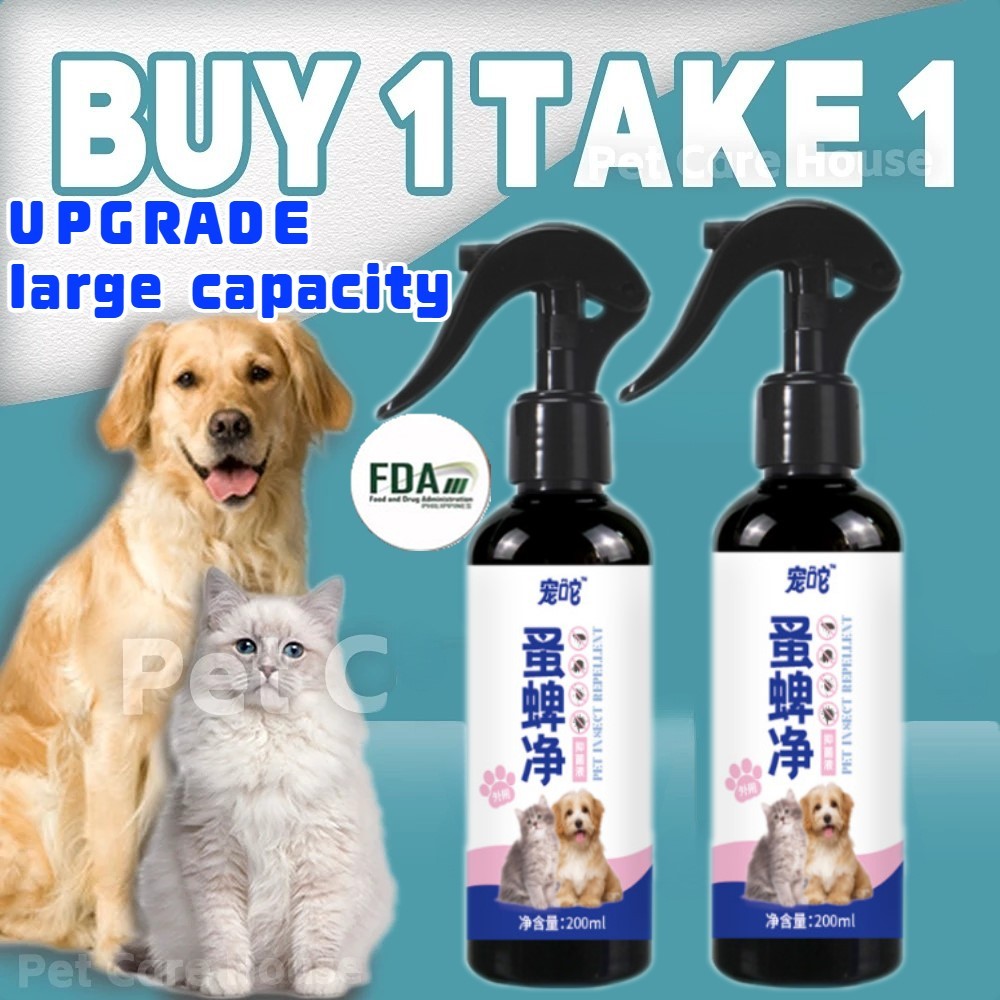 200ml Pet Fleas Repellents Spray for Dog Cat Anti Flea Spray Fleas & Tick Control Spray Drive ...
