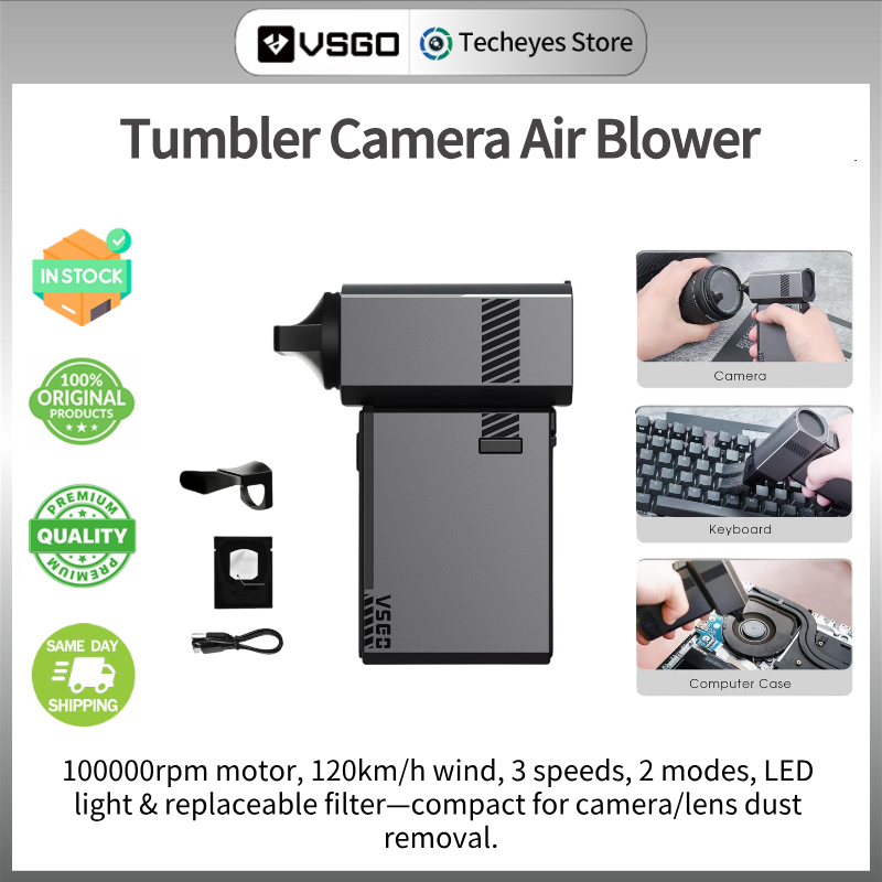 VSGO Electronic Air Blower Portable Air Duster 100000 RPM Palm Turbo ...