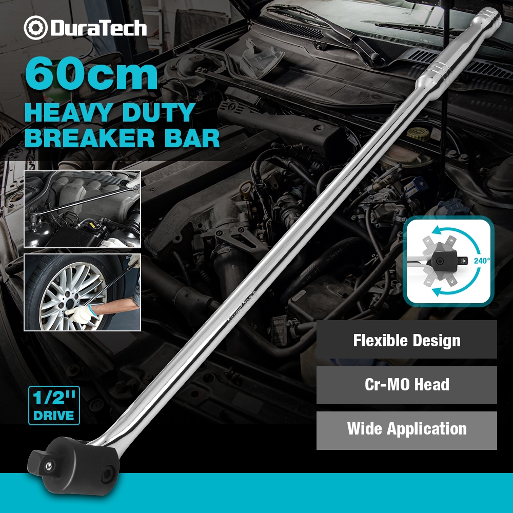 DURATECH Breaker Bar 1/2'' Drive 60CM Breaker Bars Heavy Duty with 240 ...