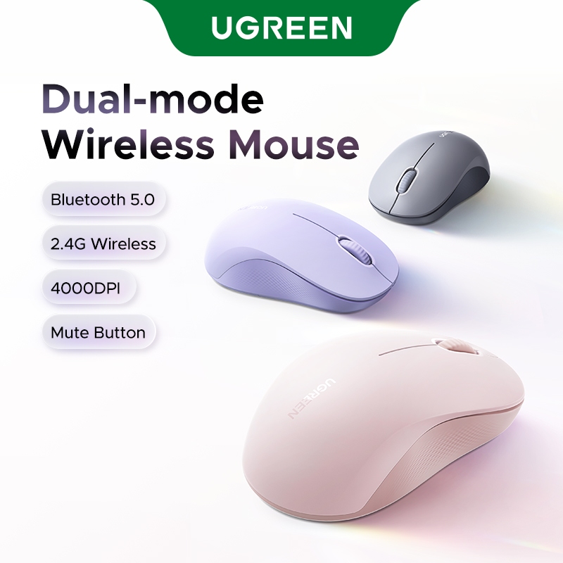 UGREEN Wireless Mouse 3-Button Silent 2.4G with USB Mini Receiver 4 ...