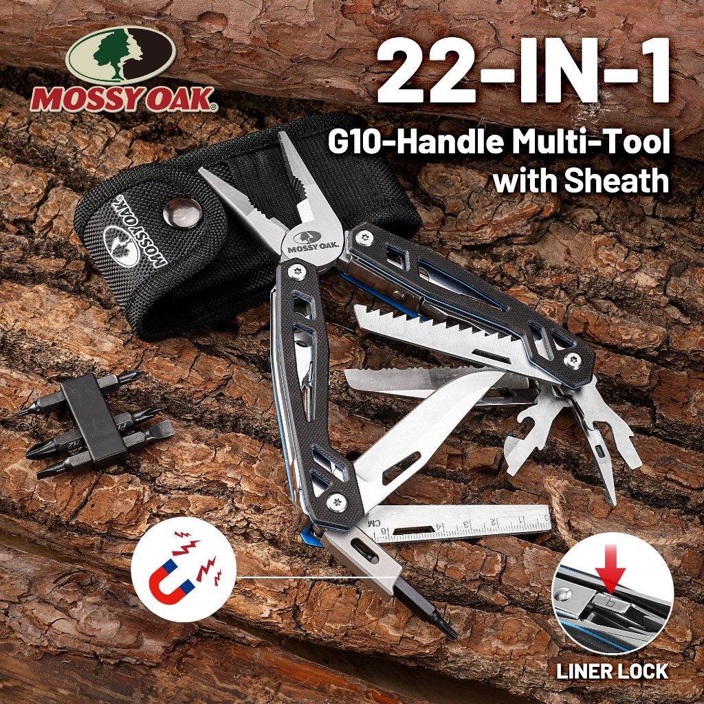 MOSSY OAK Multi-purpose pliers 21-in-1 22-in-1 Stainless Steel Multi ...