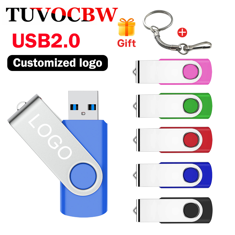 （Free Custom Logo）USB 2.0 Flash Drive 128GB Flash Drive Original 64GB ...