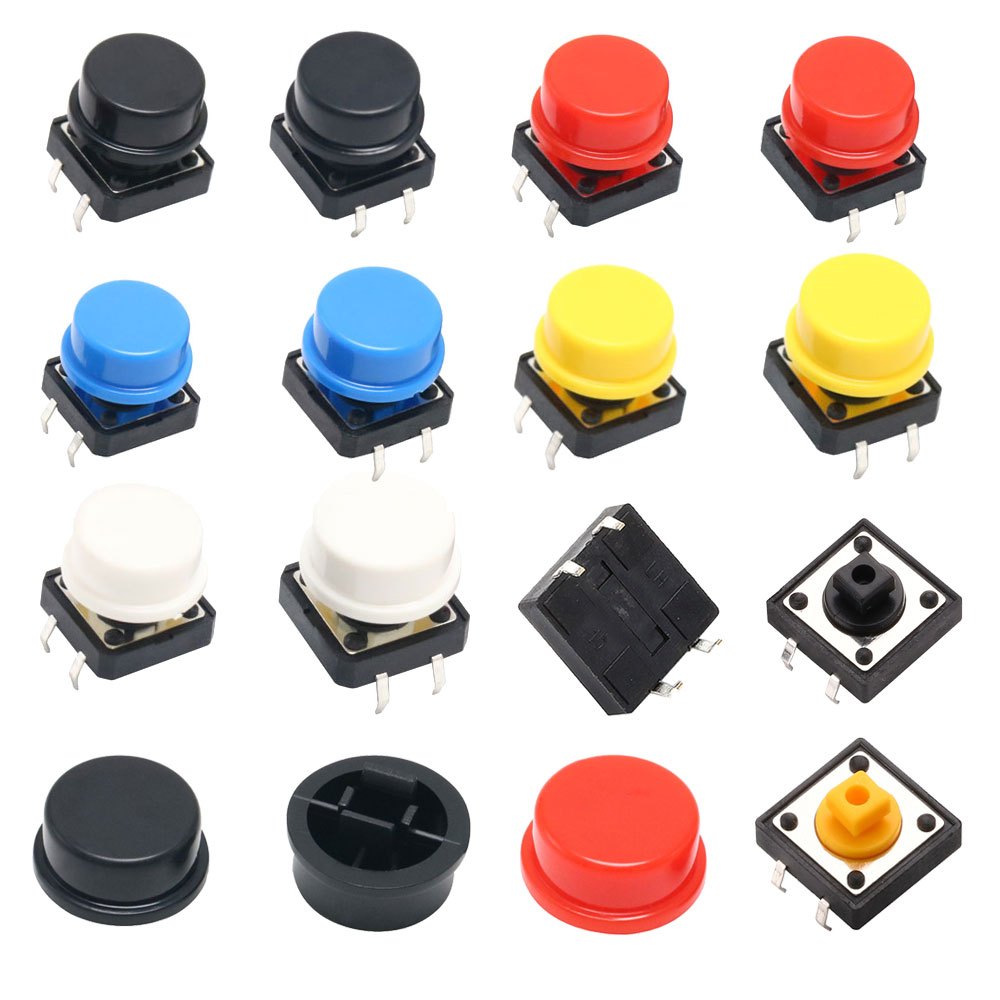 12*12*7.3MM Tactile Push Button Switch Momentary Micro switch button ...