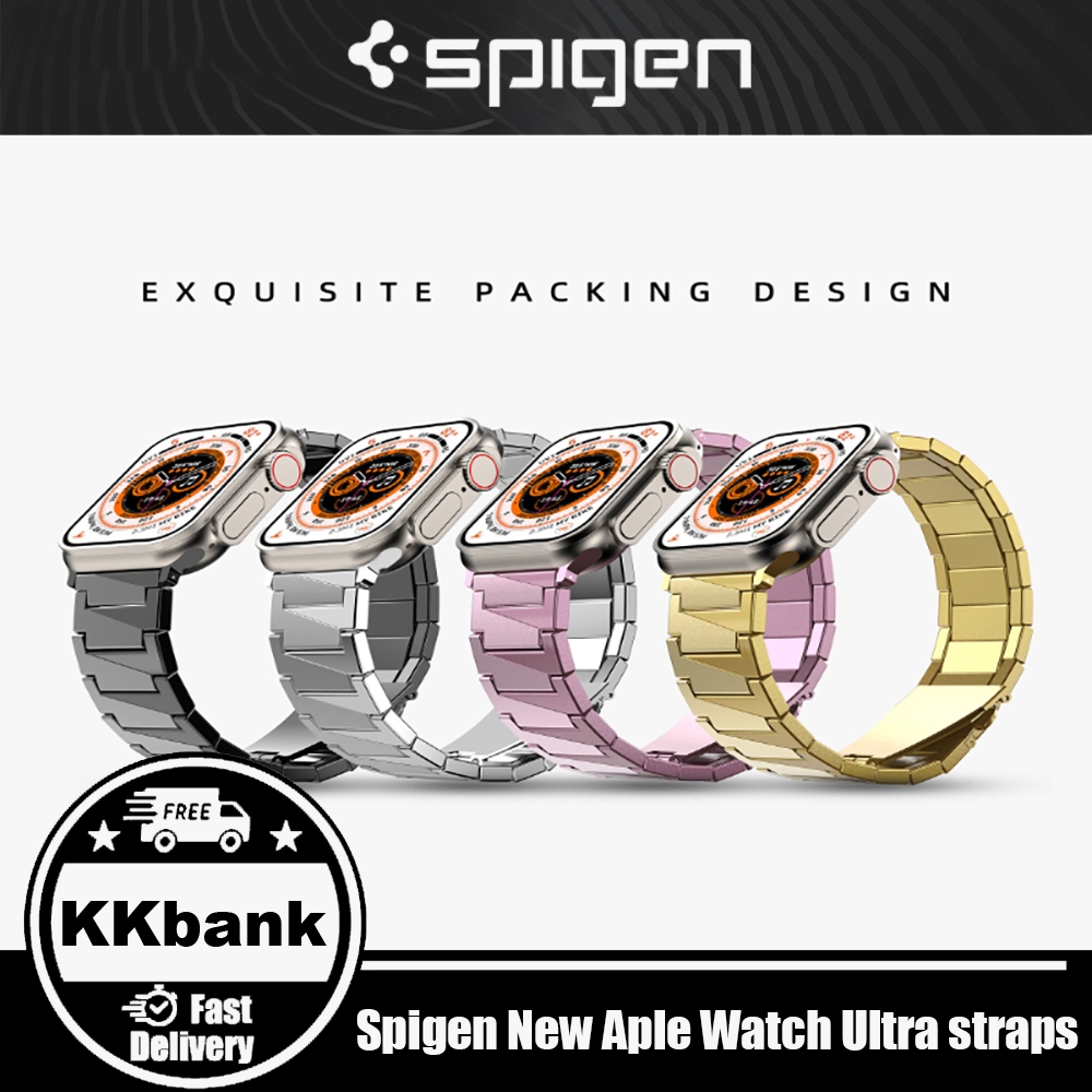 Spigen New Aple Watch Ultra straps 49mm Stainless Steel Strap Metal ...