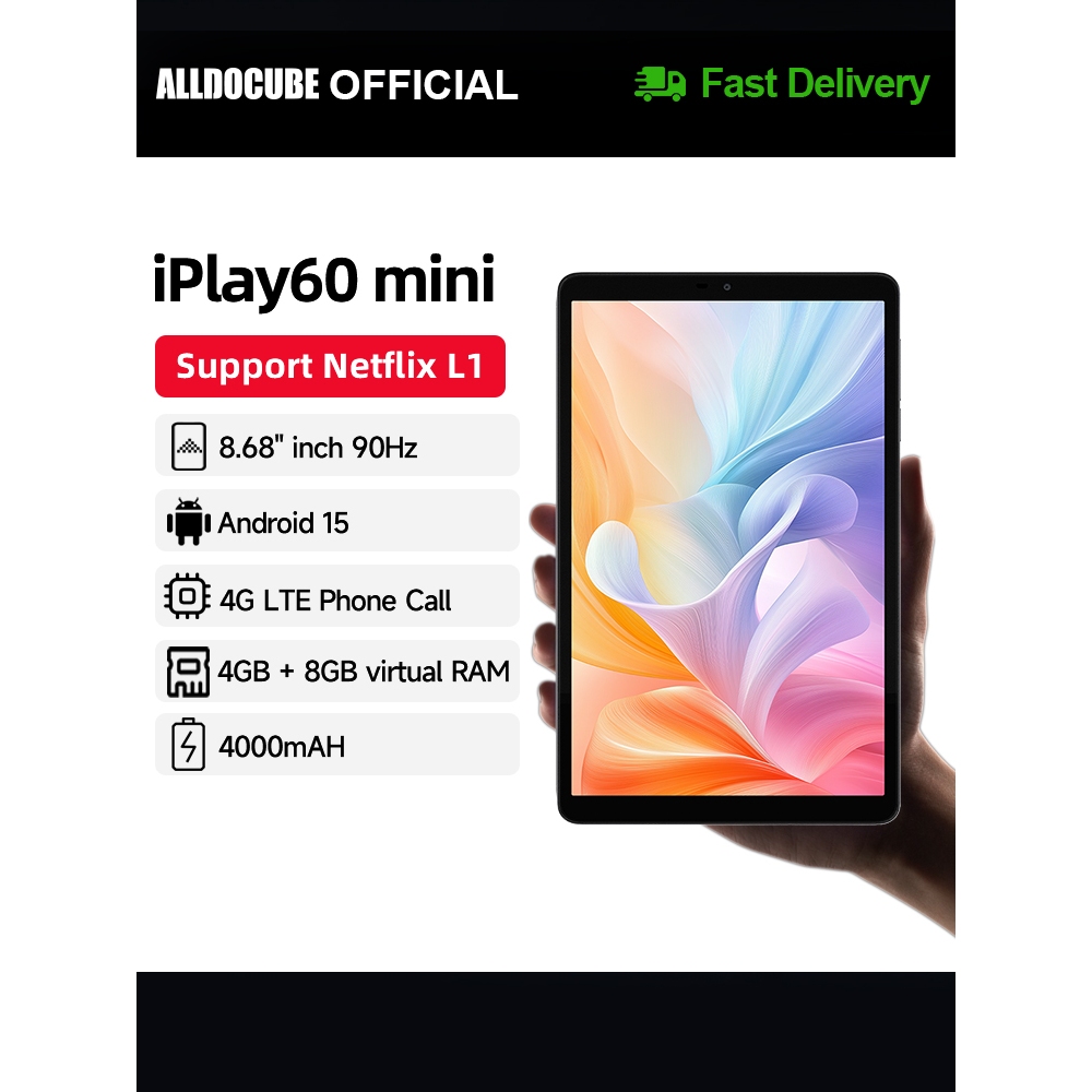 ALLDOCUBE iPlay60 Mini Tablet 8.68'' 90Hz Display Unisoc T606 Android ...