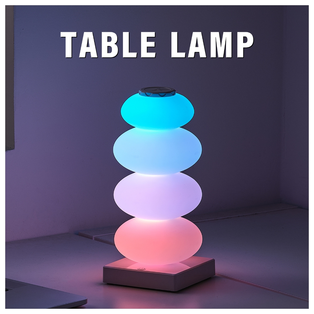 Multicolor LED Table Lamp 16 RGB Colors Adjustable DIY Design for ...