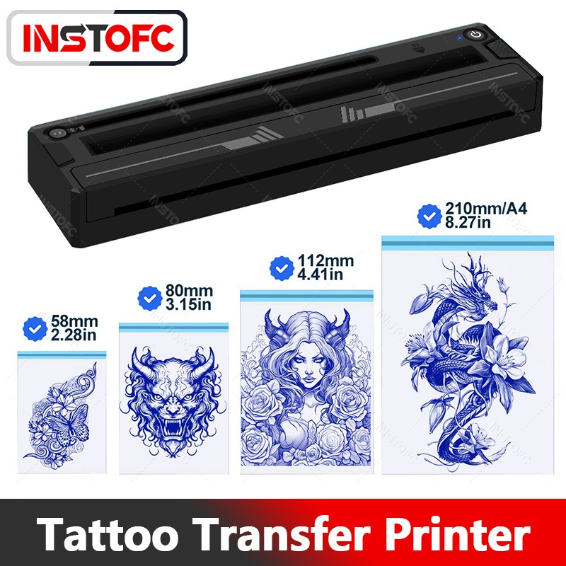 Tattoo Transfer Stencil Printer Wireless Tattoo Copier for Tattoo ...