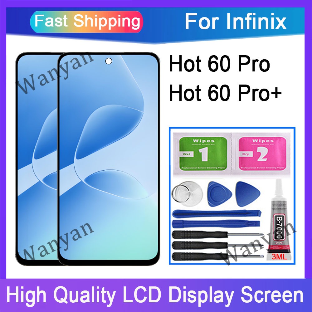 OEM For AMOLED TFT Infinix Hot 60 Pro 4G X6885 Hot 60 Pro+ Plus 4G X6886 LCD Touch Screen ...