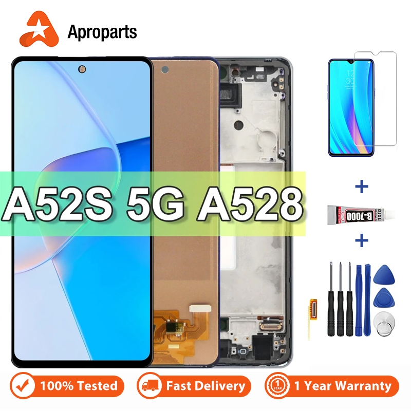 Display For Samsung Galaxy A52s 5G A528 SM-A528B A528M A528N LCD With ...