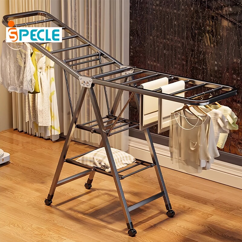 iSPECLE Sampayan Heavy Duty Windproof Foldable Metal Clothes Drying ...