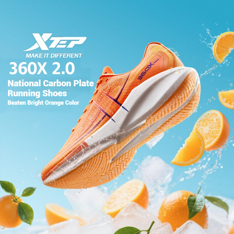 XTEP 360X2.0 Running Shoes Carbon Plate Nylon Fiberglass Board ...