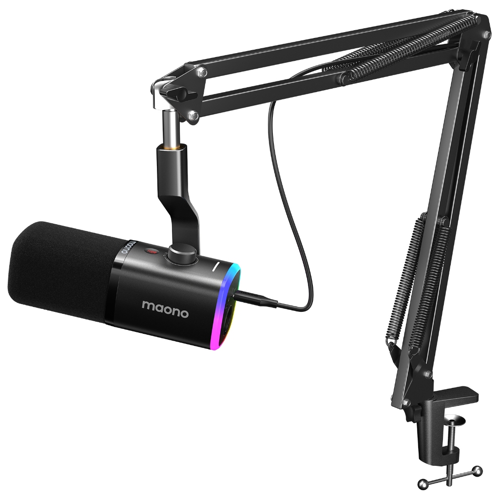 Maono PD100XS XLR/USB Dynamic Microphone Podcast Microphone Gaming Mic ...