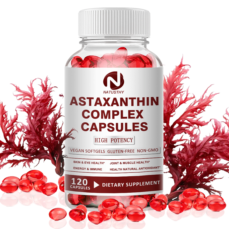 Astaxanthin Complex Capsules 12mg for Brain, Heart, Joint Bone, Eye ...