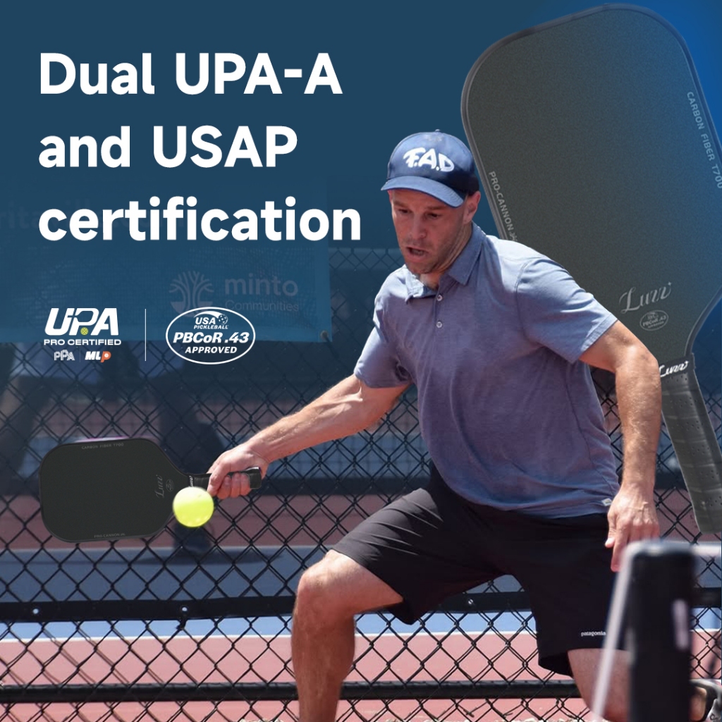 Pickleball Luzz Pickleball Paddle Cannon Paddle T700 Carbon Friction ...