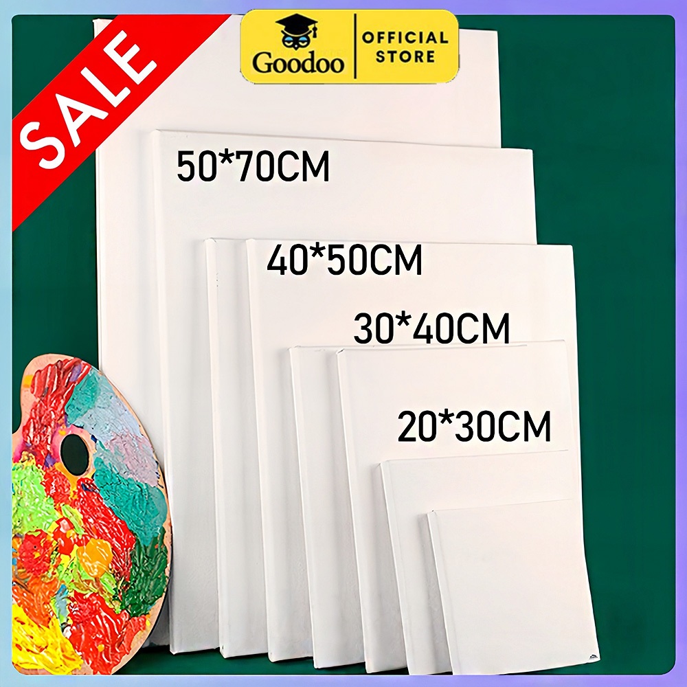 Canvas Painting 100% Cotton Canvas Board for Painting Plain with Wooden ...
