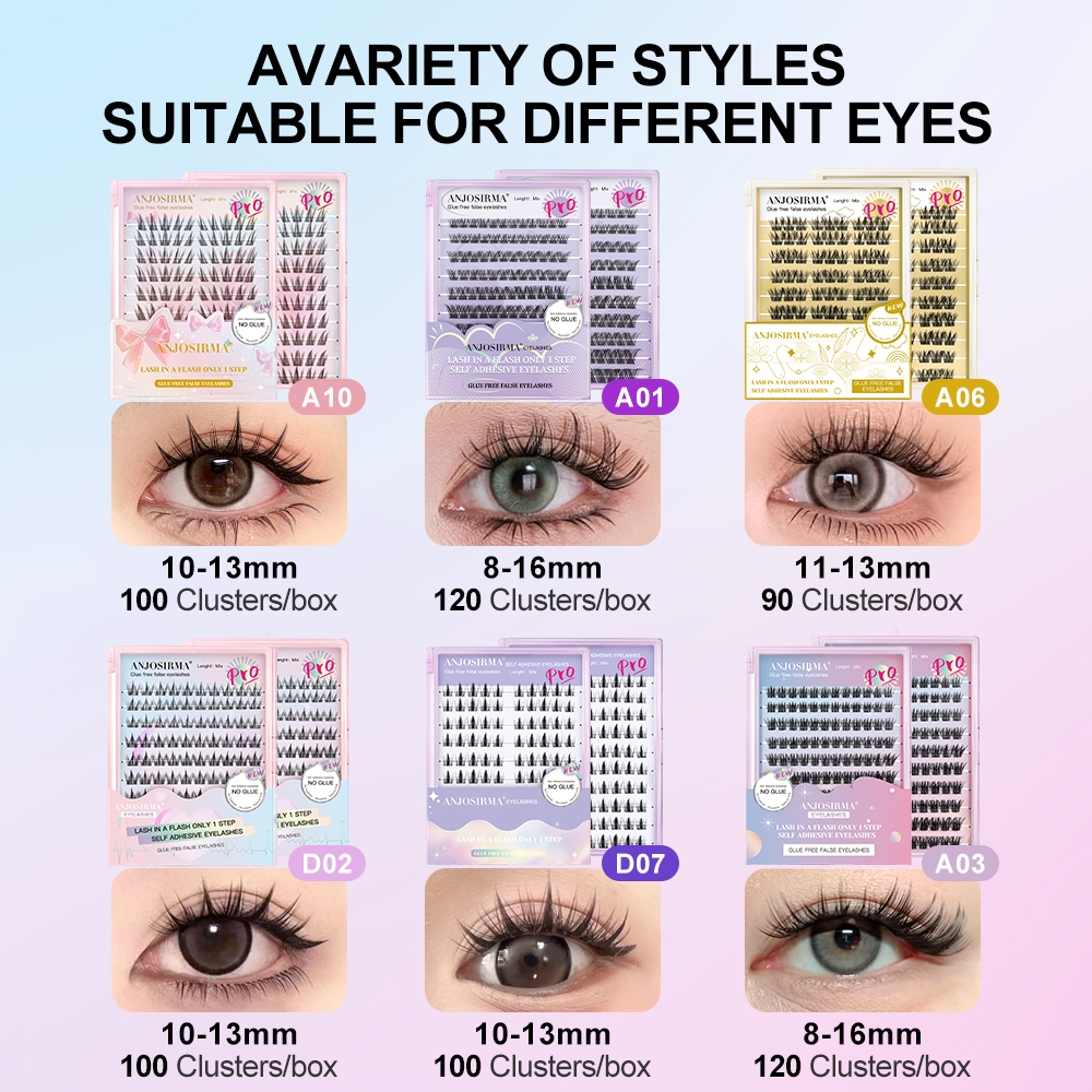 【Glue free】ANJOSIRMA10 rows of naturally reusable large box 13-16mm ...
