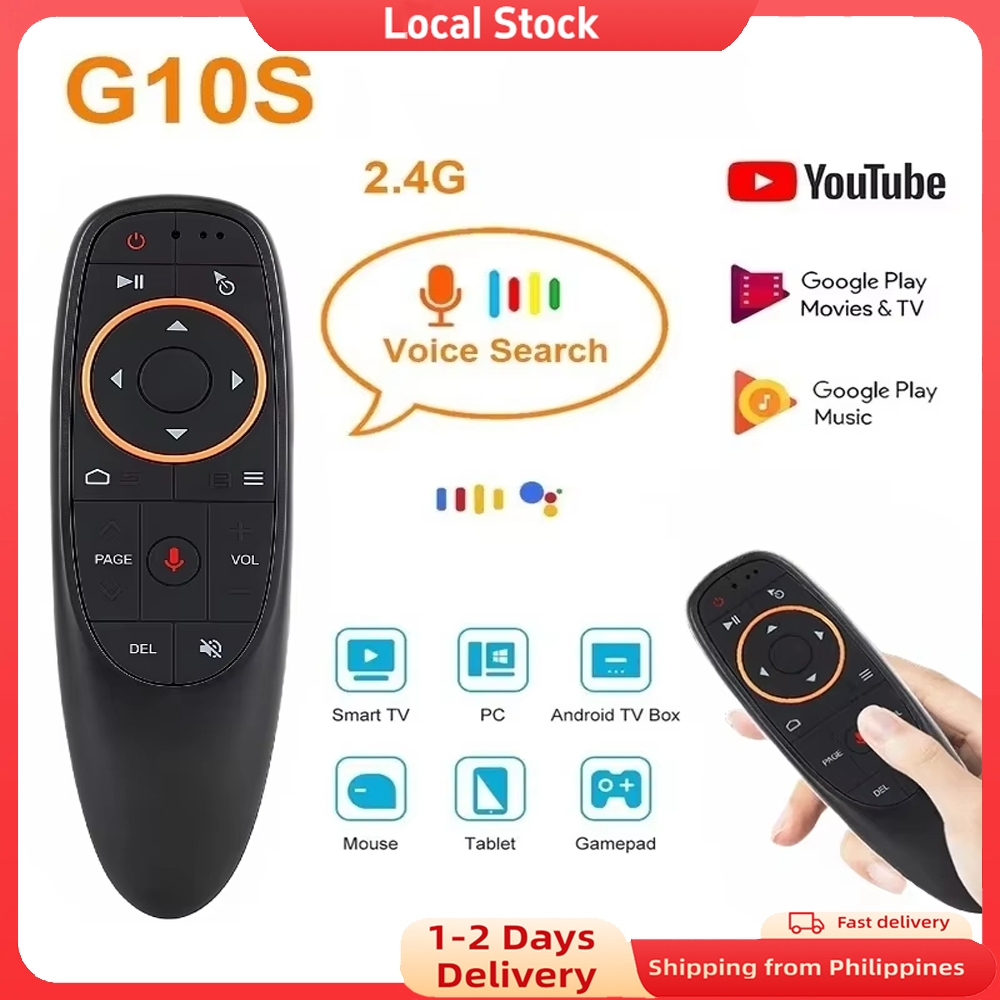 [Local Stock] G10S Pro Voice Remote Control 2.4G Wireless Air Mouse ...