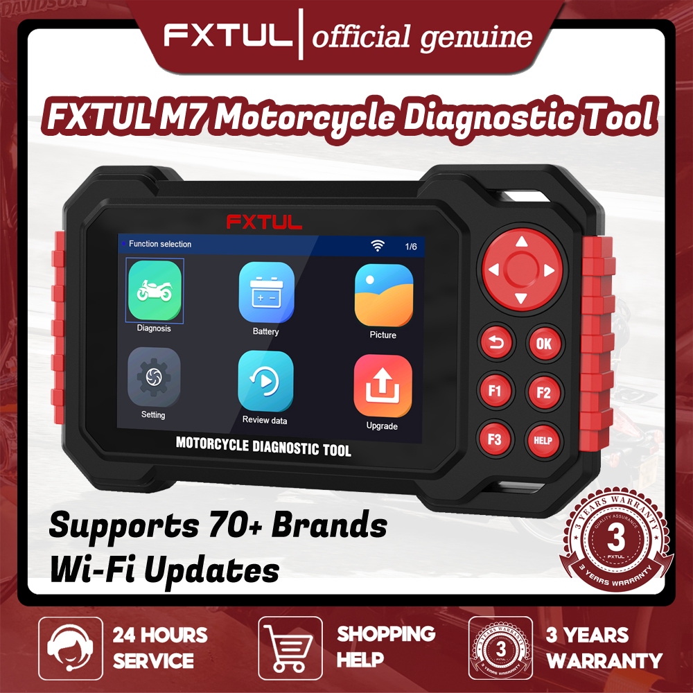 【NEW-Supports 70+】FXTUL M7 Diagnostic Tools For Motorcycle Fi EFI ...