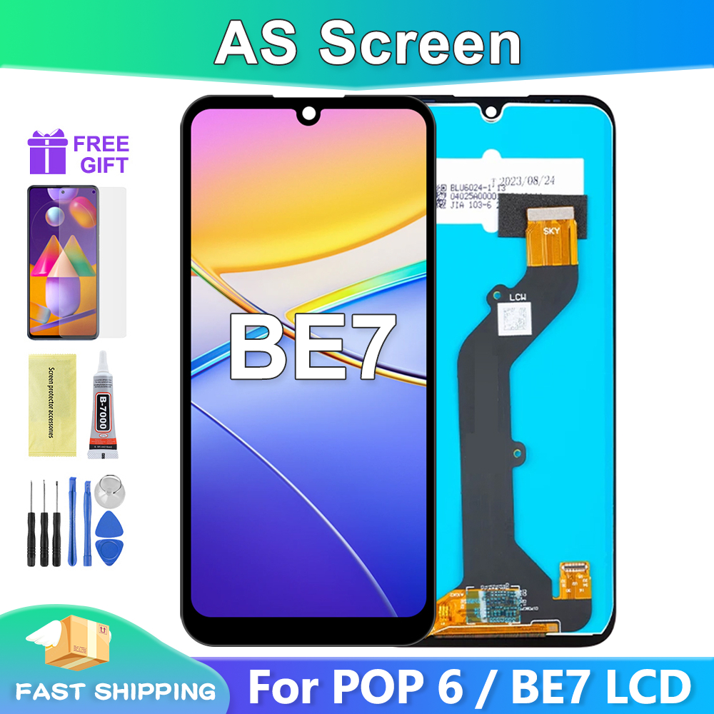 LCD Tecno Pop 6 BE7 / Pop 6 Pro BE8 LCD Display Touch Screen with Frame Replacement | Shopee ...