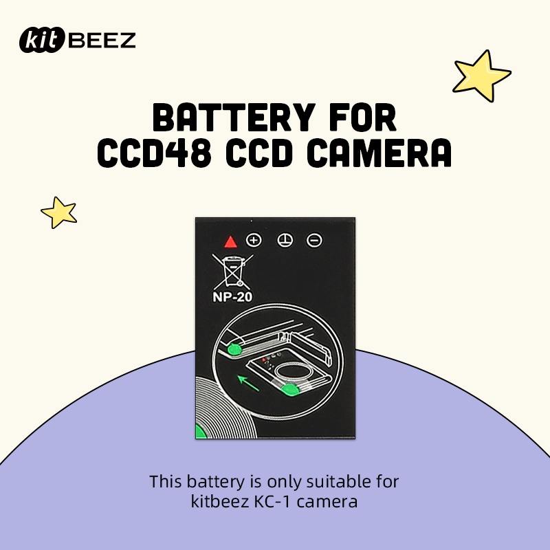 【For KC-1 Camera】KiTBEEZ NP-20 Lithium Battery – 550mAh, 3.7V Lithium ...