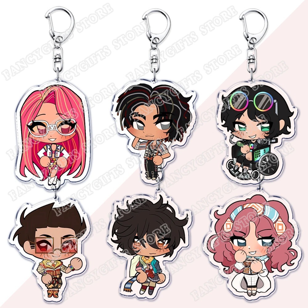 Hot Video Game Date Everything Chibis Keychains for Accessories Bag ...