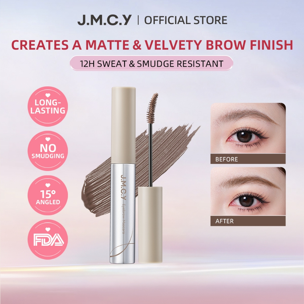 【One-swipe Finish】JMCY Eyebrow Mascara Matte Velvet Eyebrow Tint 12H ...