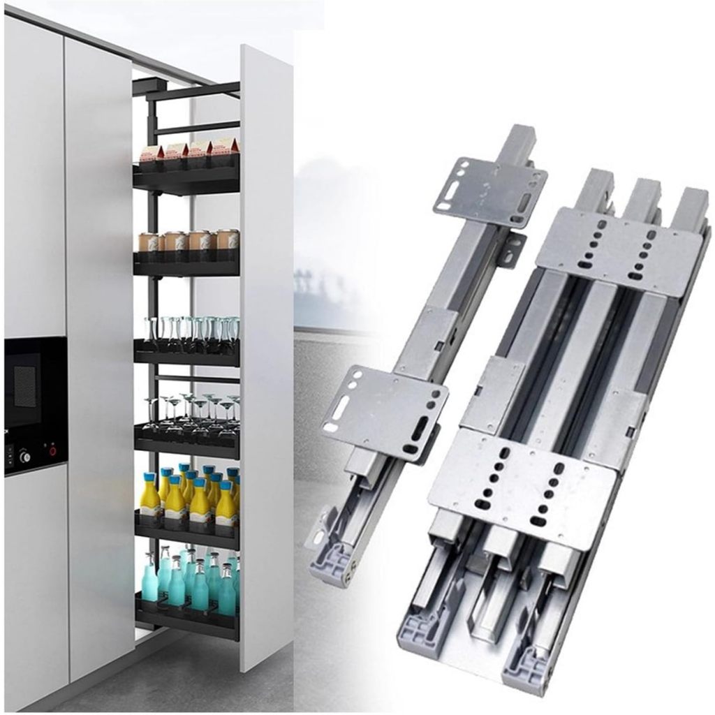 Concealed Pull Out Drawer Slides, Full Extension Ball Bearing 1 Pair ...