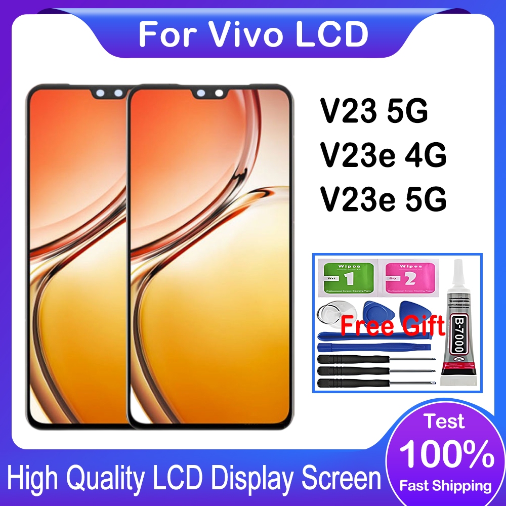 For AMOLED Vivo V23 5G V23e 4G V23e 5G LCD Display Touch Screen ...