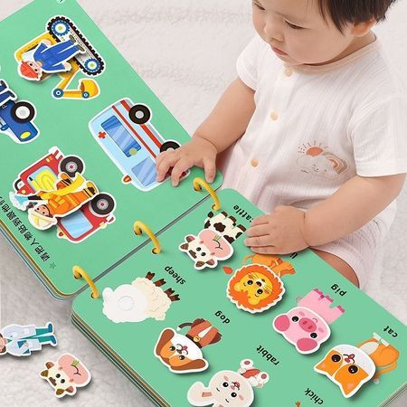 10/14/30 Pages Sticker Game Busy Book For Toddlers Baby Activity Book ...