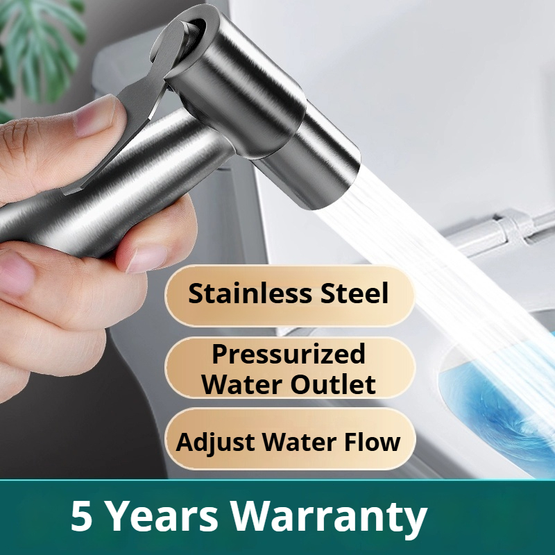 Stainless Steel Bidet Set, High Pressure Handheld Bidet Sprayer with ...