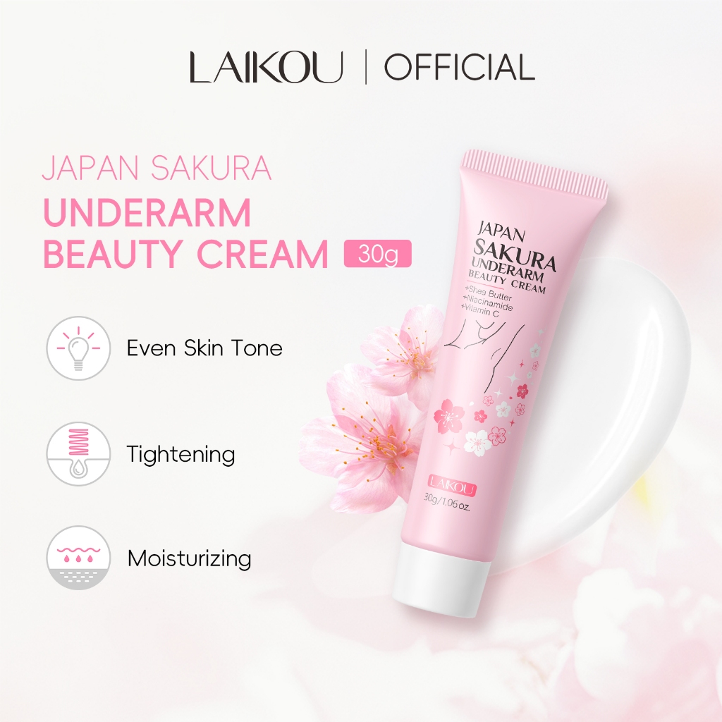 LAIKOU Japan Sakura Underarm Whitening Cream Whitening Repairing ...