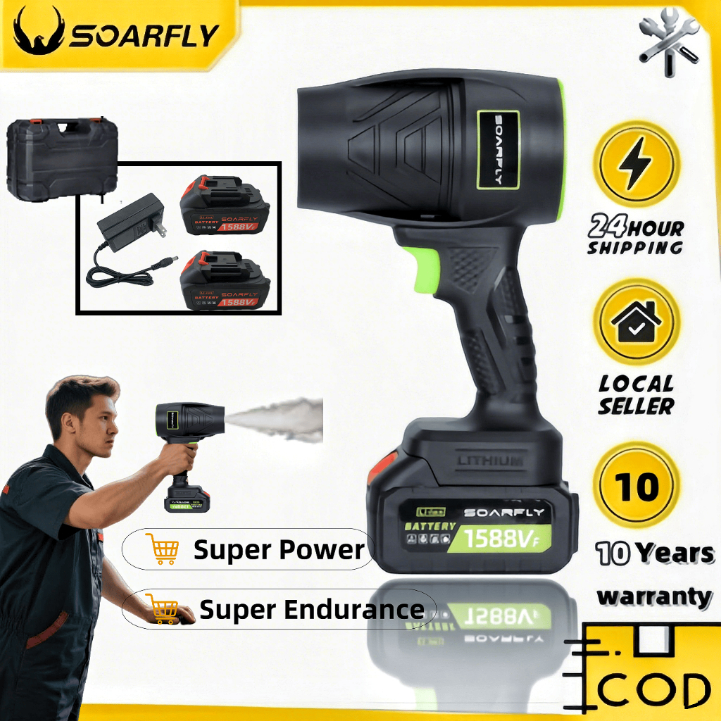 SOARFLY】Cordless Turbo Blower Electric air blower Turbo Fan High Power ...