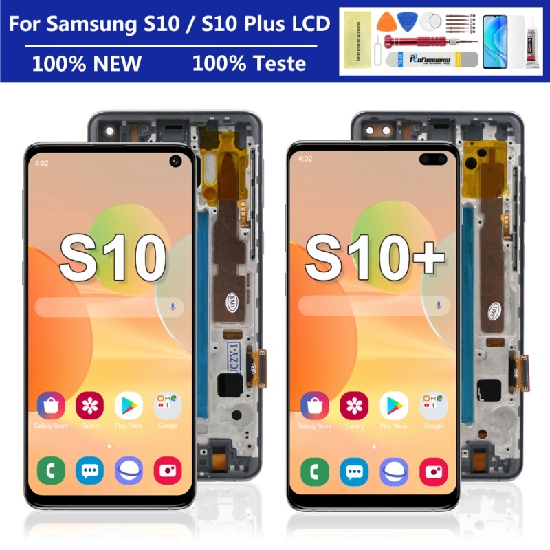 For Samsung Galaxy S10 S10+ G975F G770 G975U G975W Lcd With Frame ...