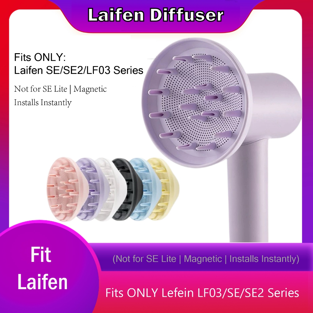 Laifen Magnetic Diffuser - Fits LF03/SE Series | Volumizing Hair Hood | Snap-On Attachment ...