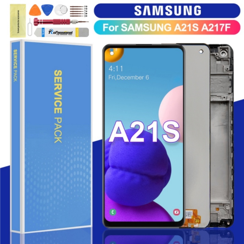 PLS LCD For Samsung Galaxy A21s SM-A217F/DS A217M A217N LCD Display Touch Screen with Frame A21S ...