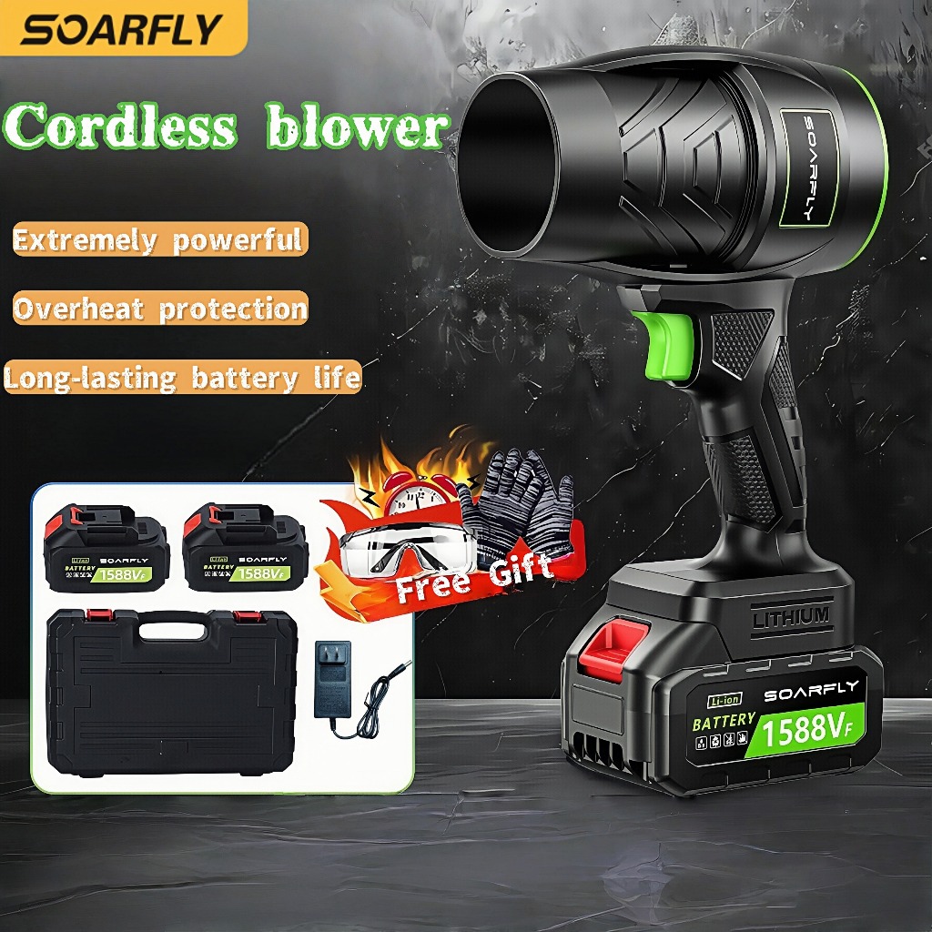SOARFLY 1588vf cordless turbo fan cordless blower portable dust ...