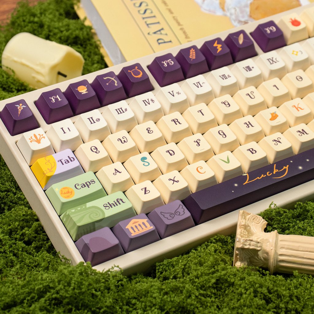 URE Good Luck Message Keycaps PBT Cherry profile 152 keycaps set For ...