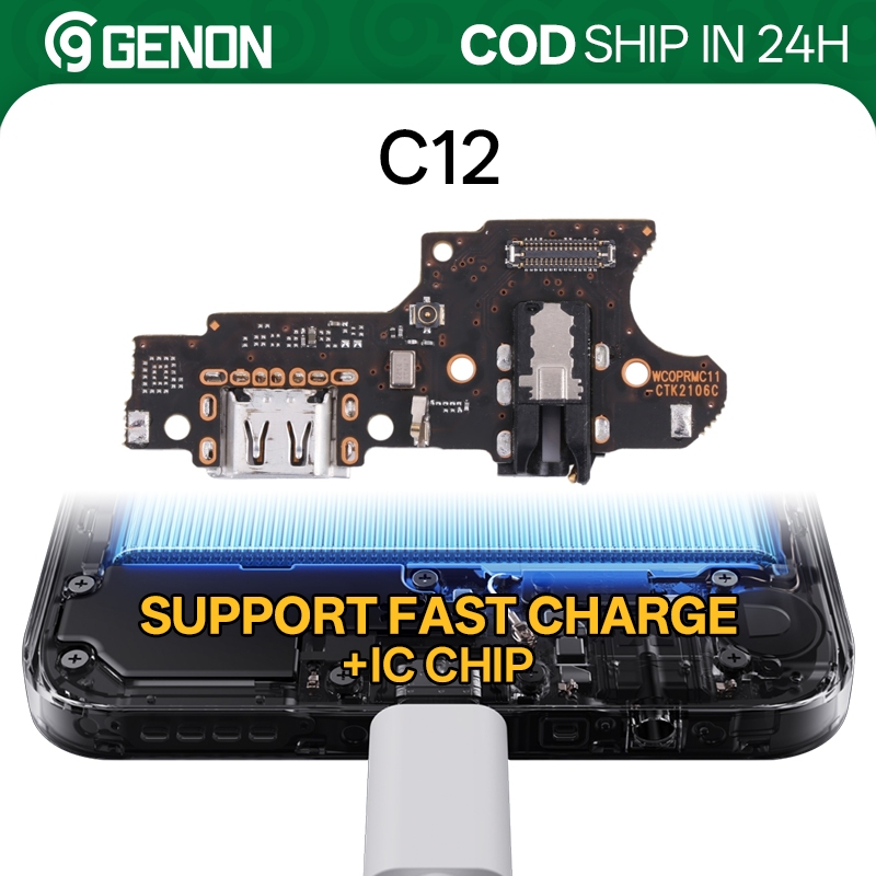 Genon Charging Board with IC for Realme C12 USB Charge Port Dock Flex ...