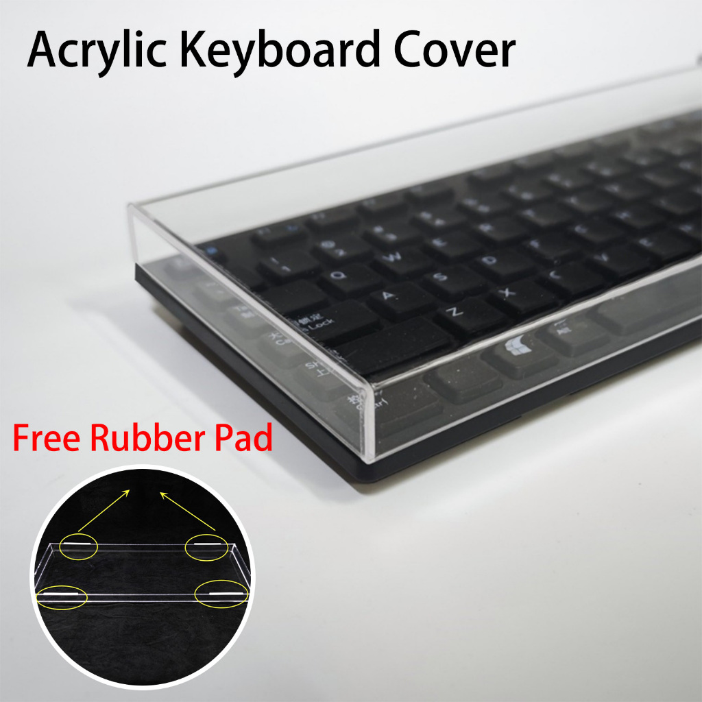 (Free Gift)Mechanical keyboard Dust Cover High Transparency Acrylic ...