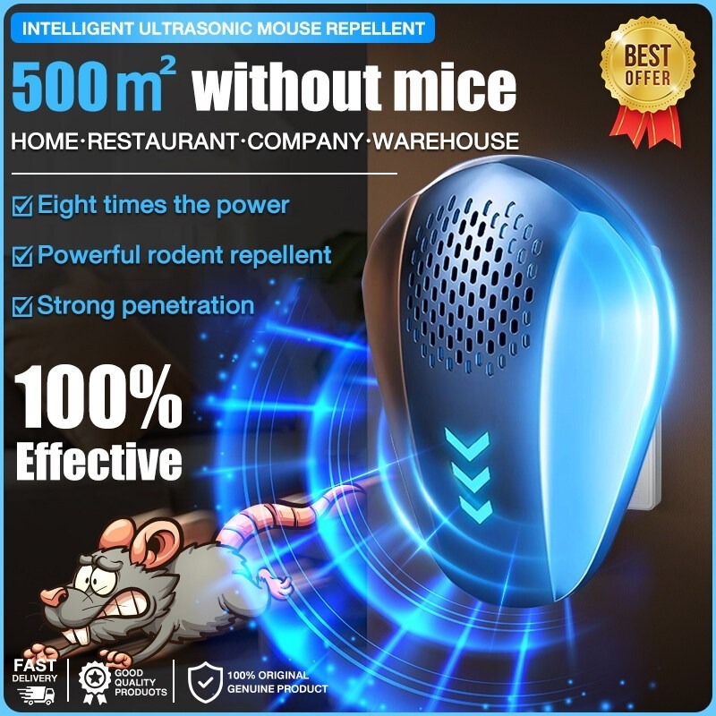 America New Ultrasonic Rodent Repellent Device Rat Killer Pest Repeller ...