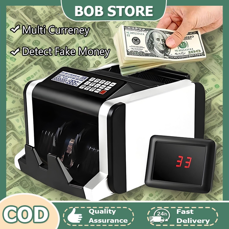 Money Counter Automatic Money Bill Counter Machine With LCD Display ...