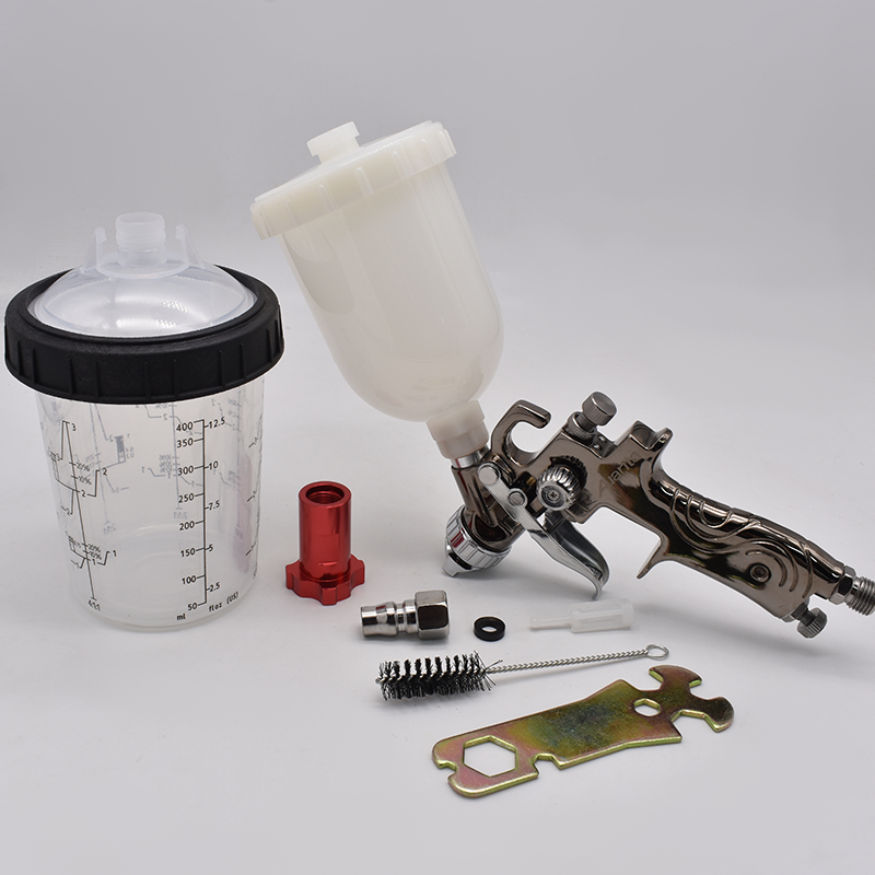 Mini HVLP Spray Gun Auarita K350 with Adapter 400cc Paint Mixing Cup ...
